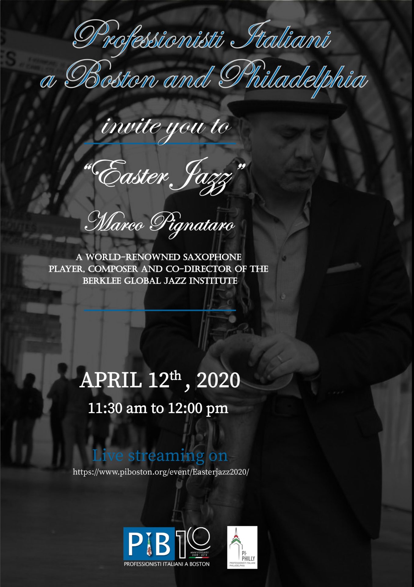 Easter Jazz - Apr 12th | PIB – Professionisti Italiani a Boston